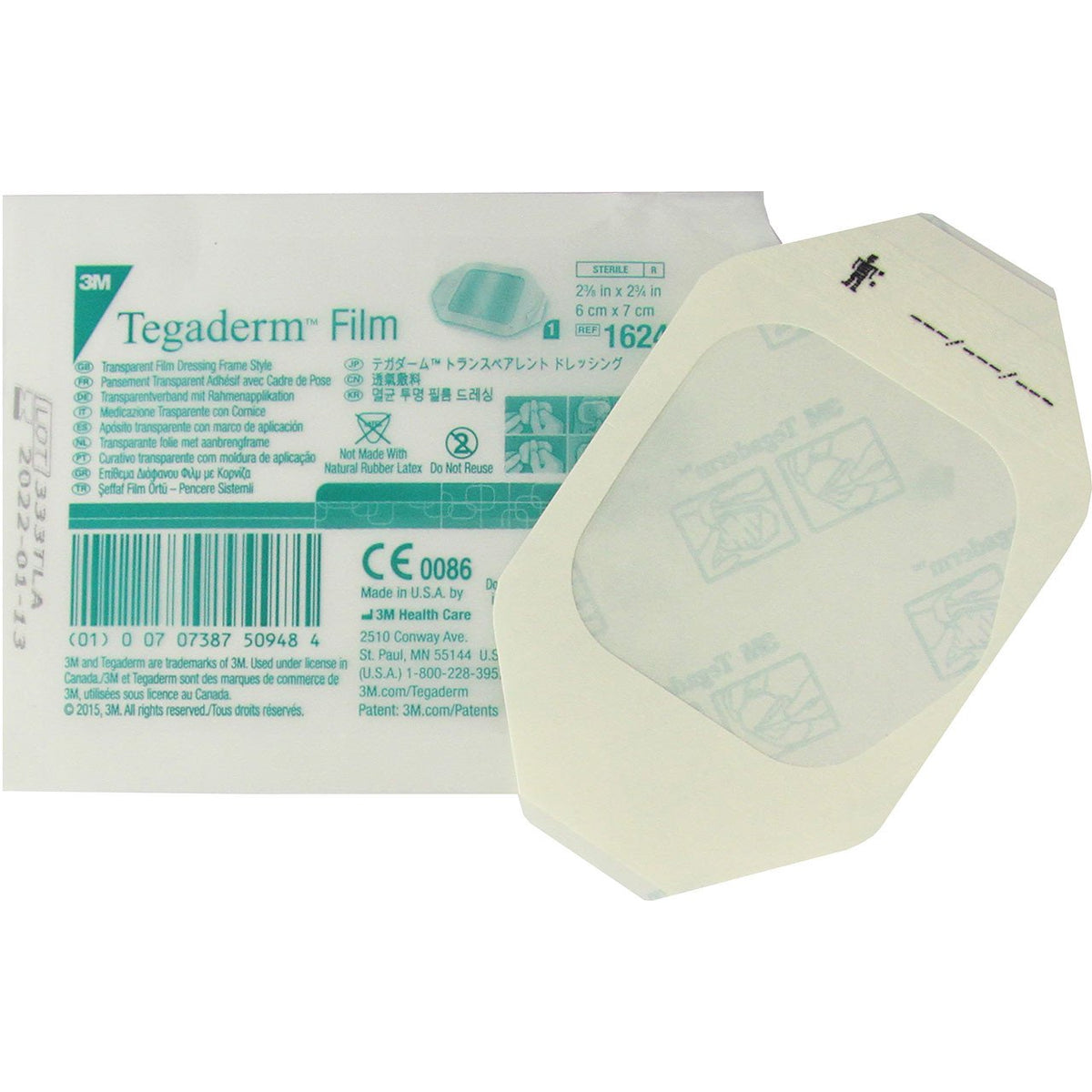 Tegaderm™ Transparent Film Dressing, w/ Label, Sterile – Anchor Simulation