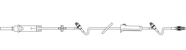 Continu-Flo® Non-Vented IV Solution Set, 112in L, With 2 Clearlink Lue ...