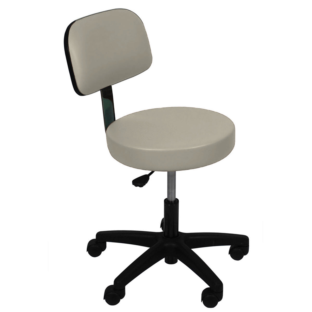 Ultra Comfort Stool with Back Rest, Pneumatic Height Adjustment ...