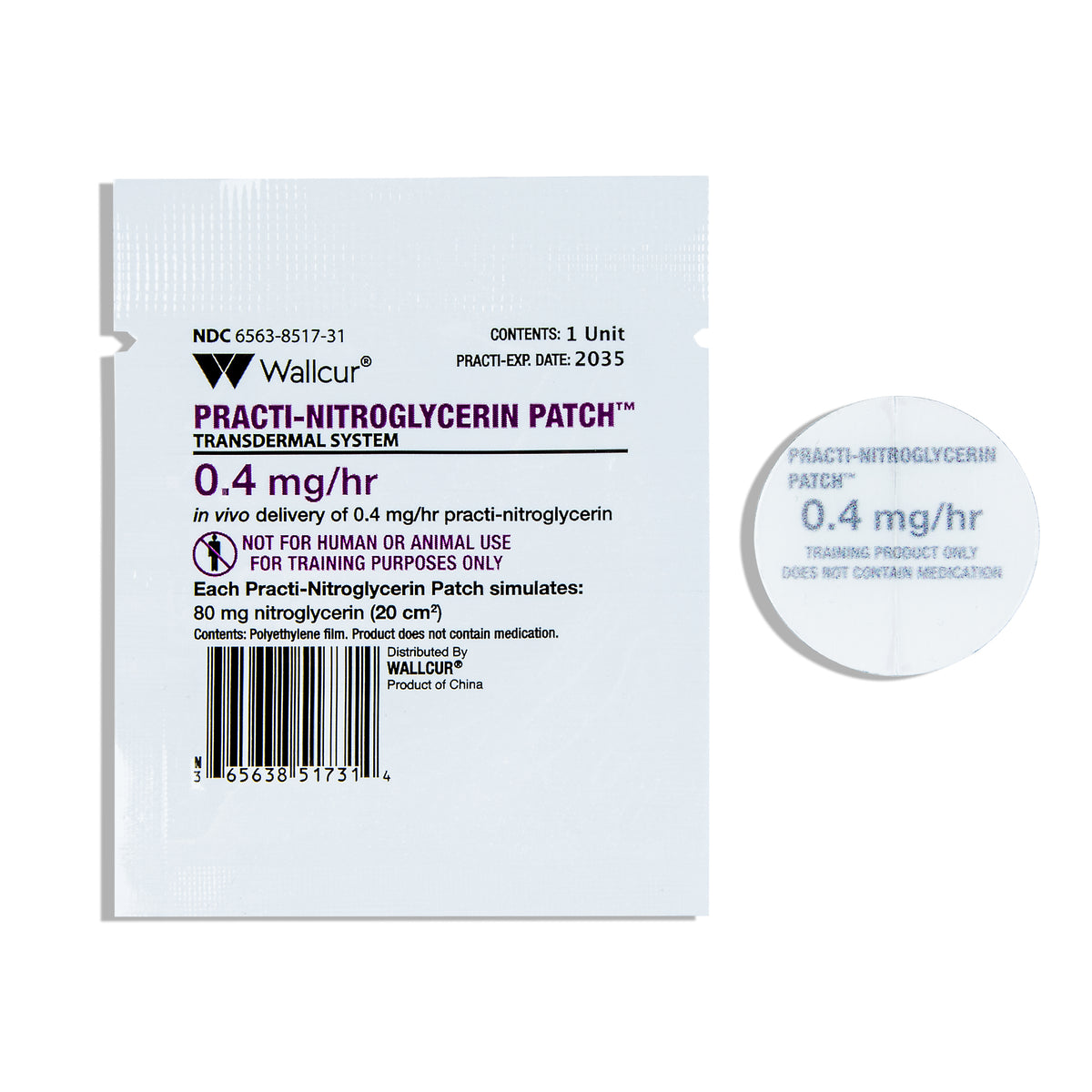 Practi-Nitroglycerin Patch™ For Training – Anchor Simulation
