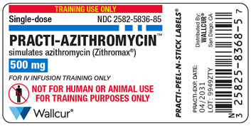 Practi-Azithromycin™ Peel-N-Stick Labels (for training) – Anchor Simulation