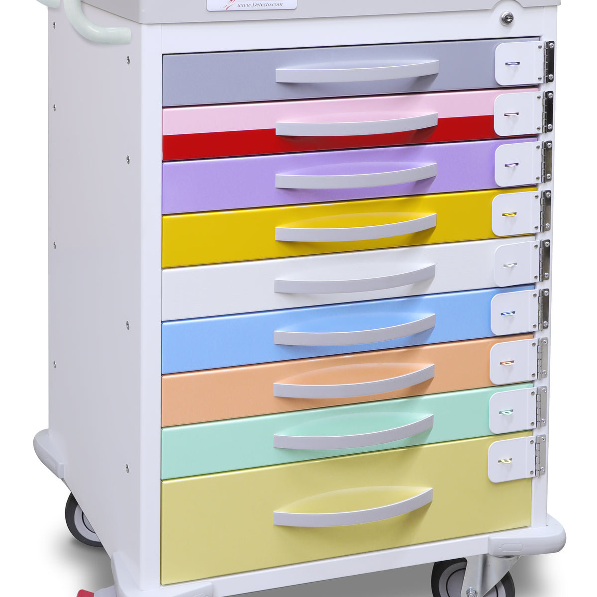 Rescue Series Pediatric Medical Cart, 9 multicolor drawers – Anchor ...