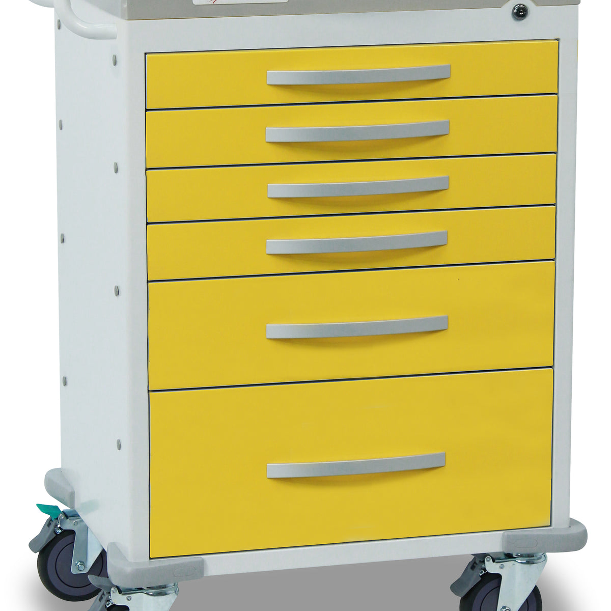 Rescue Series Isolation Medical Cart, 6 Yellow Drawers – Anchor Simulation