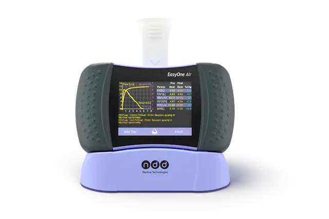 ndd EasyOne Air Portable and PC Spirometer – Anchor Simulation