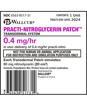 Practi-Nitroglycerin Patch™ For Training – Anchor Simulation